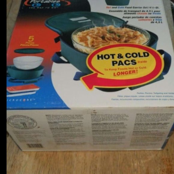 pryex | Kitchen | 995 Pyrex Portables 5piece Insulated Food Carrier Set ...